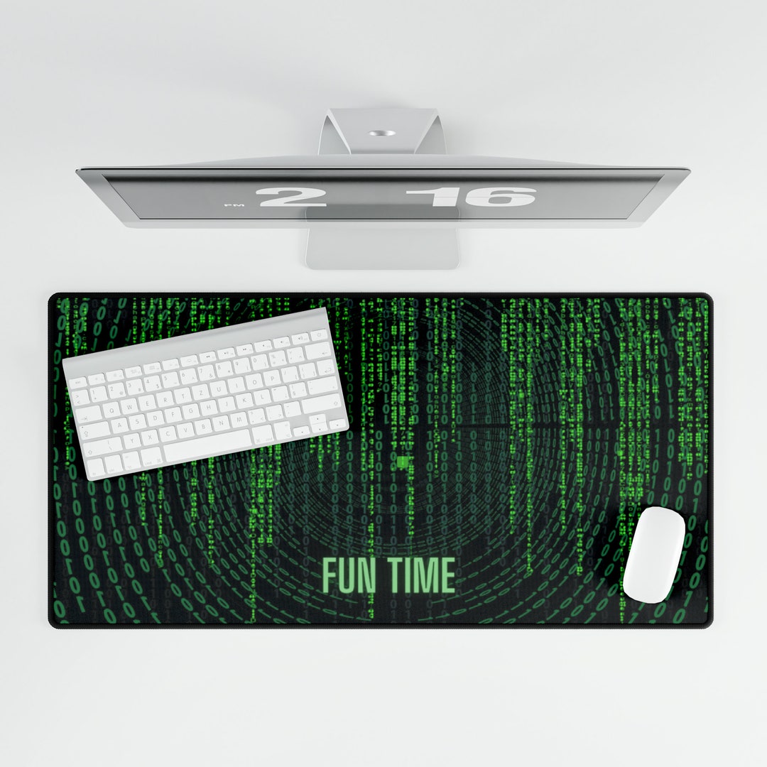 Hacking Inspired Desk Mat for Tech Enthusiasts Gaming Mouse Pad, Cool Computer Desk Accessory ...