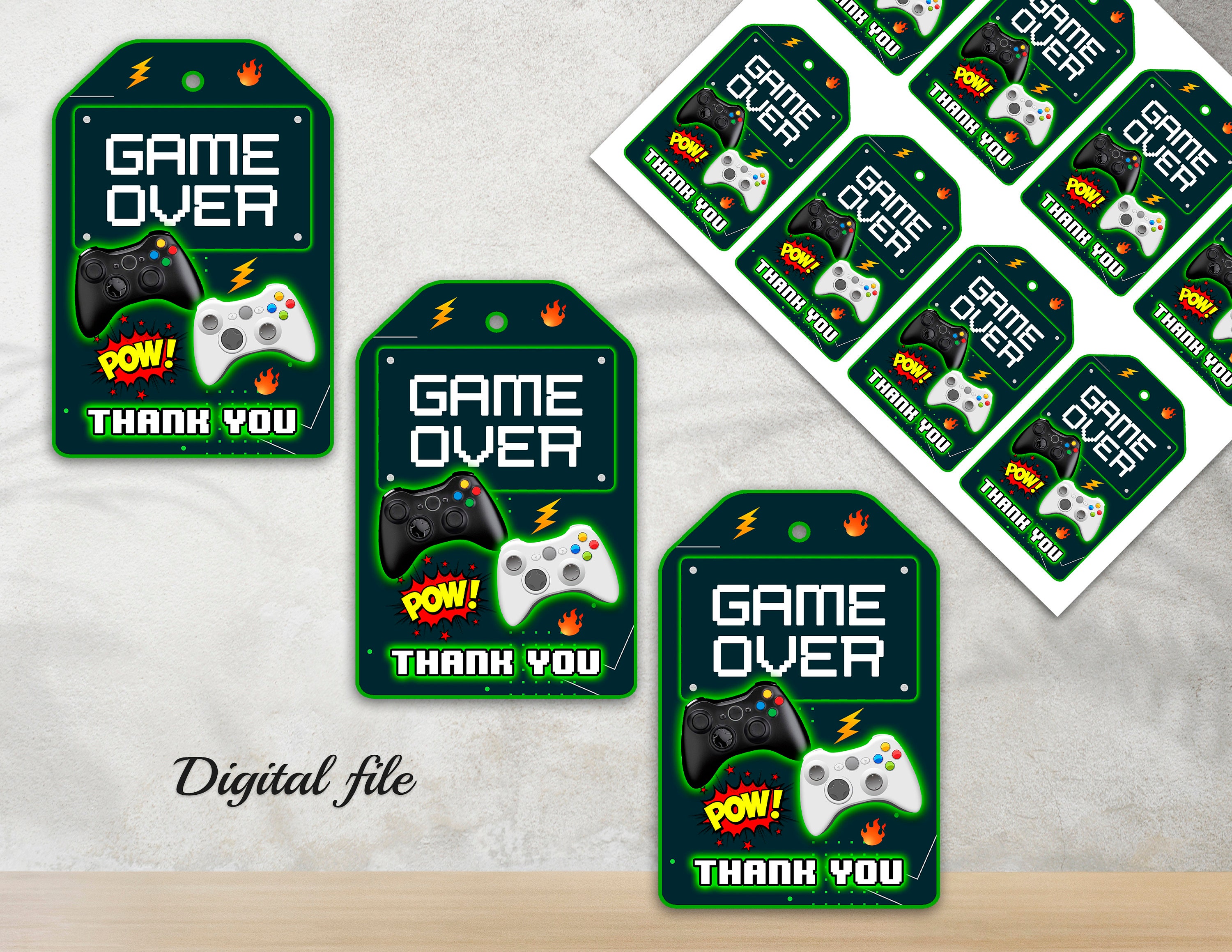 Video Game Bundle Printable, Video Game Party KIT, Video Game Birthday ...