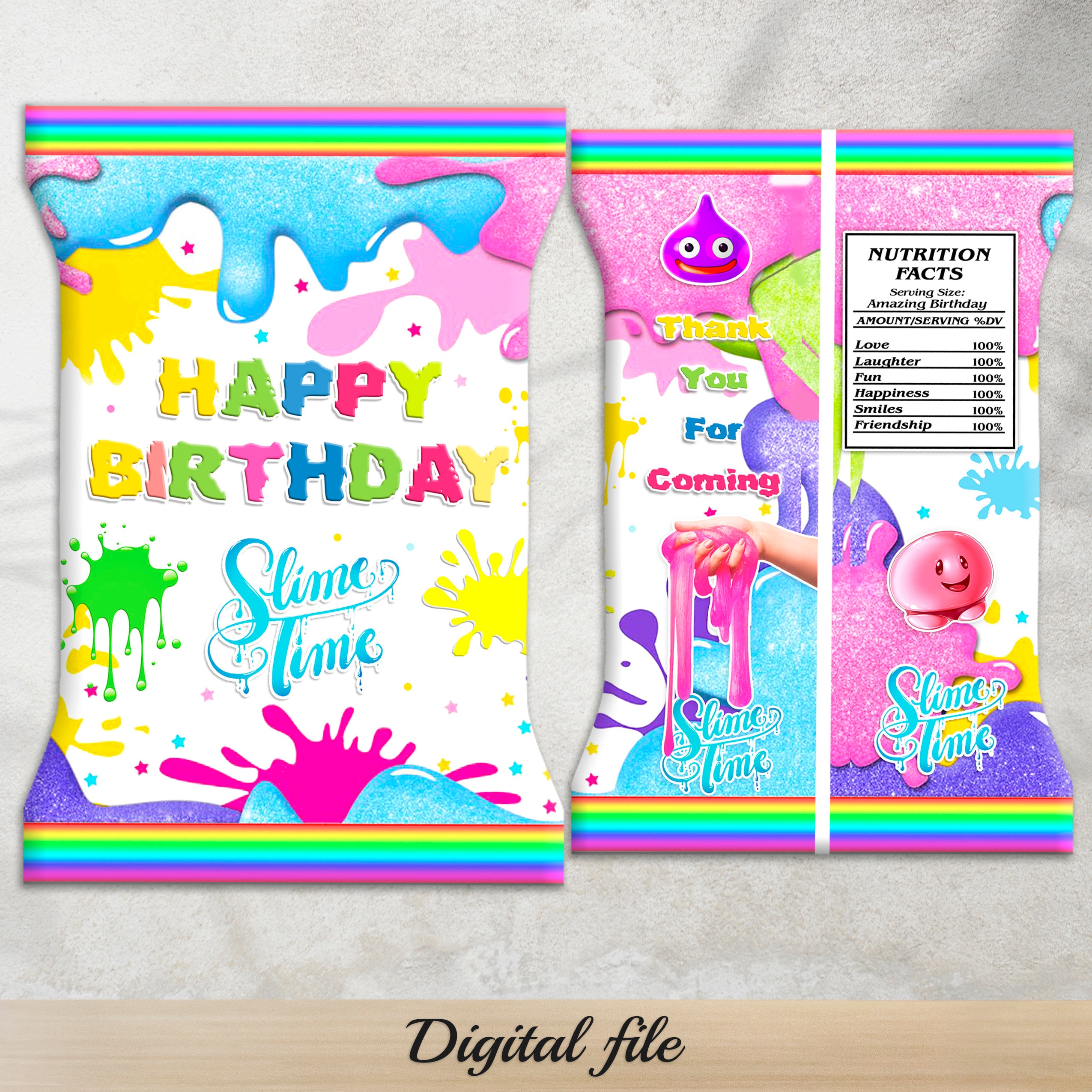 Slime Party Kit Digital, Slime Birthday Party, Slime Party Package ...
