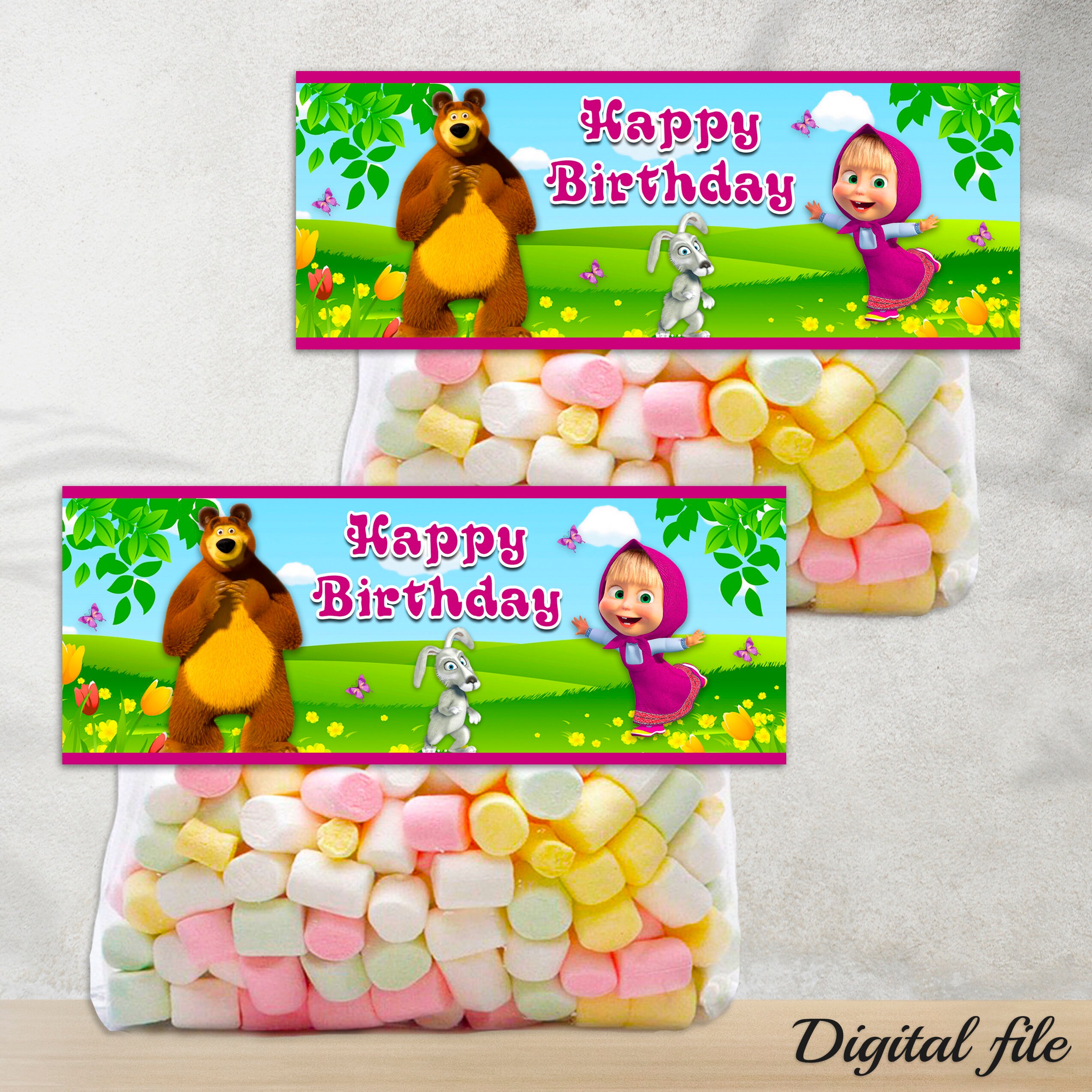 Masha and the Bear Party Bundle, Masha and the Bear Birthday Party ...