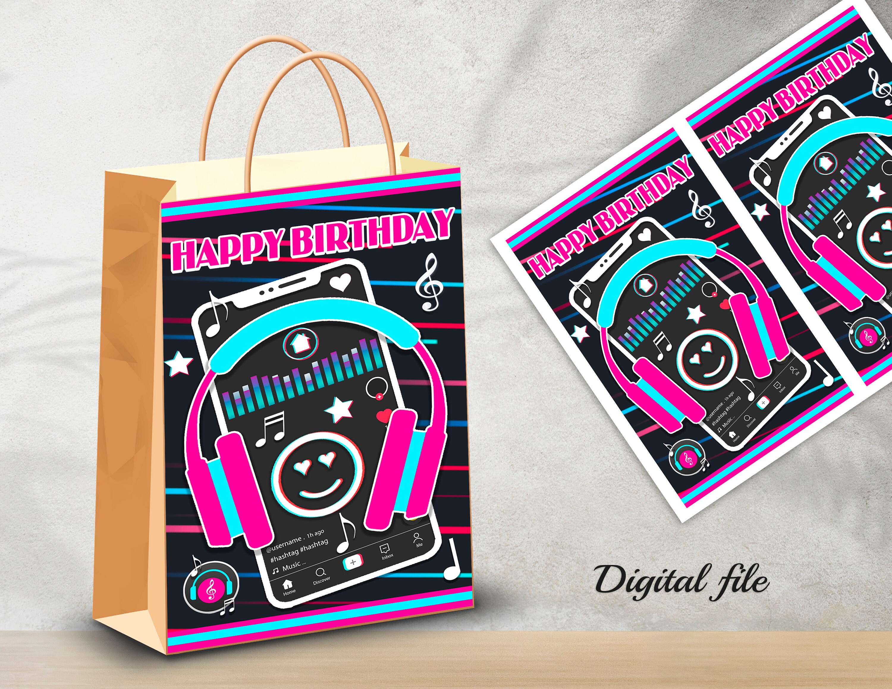 Musical Party Kit Digital, Musical Birthday Party, Musical Favor Bag ...