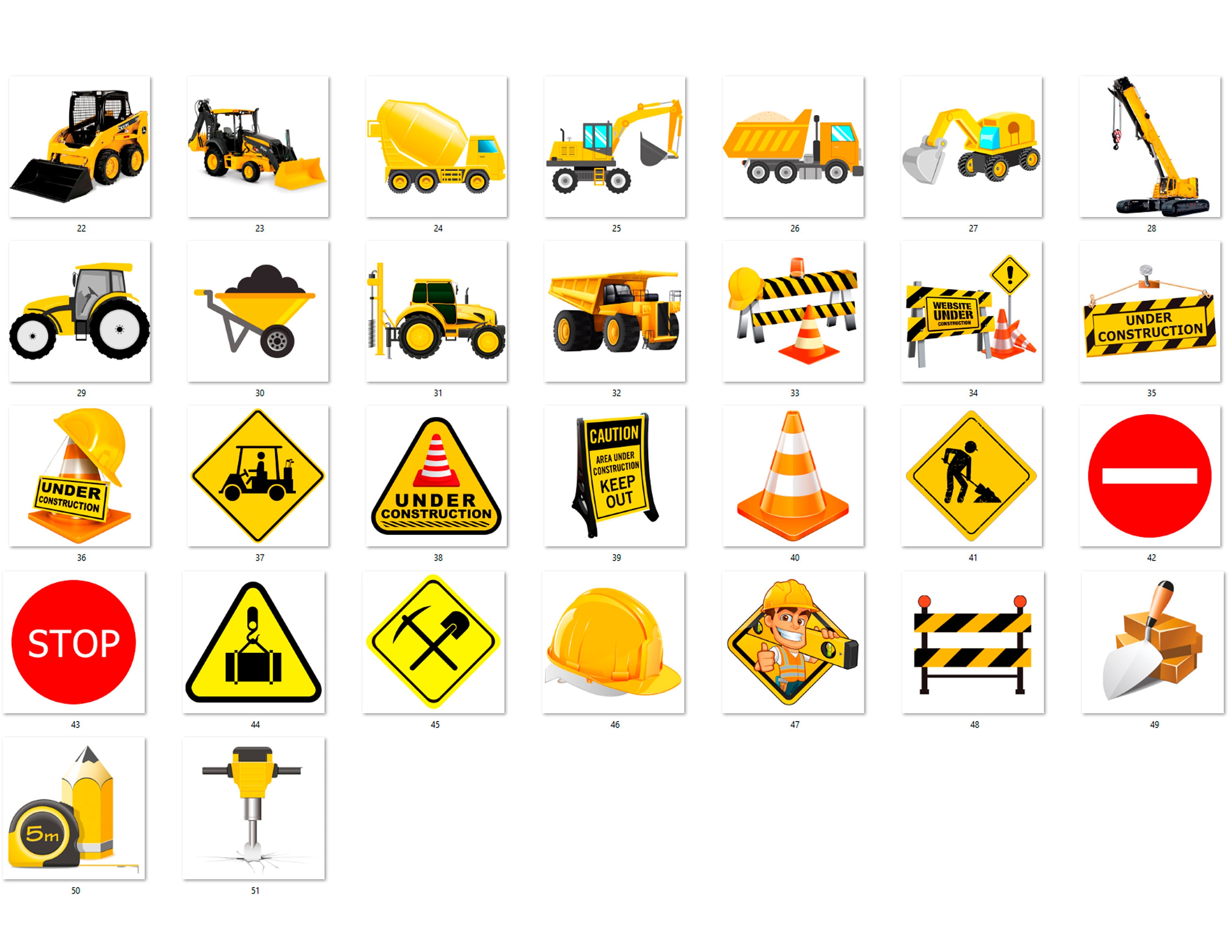 Construction Clipart, Trucks Clipart, Crane Clipart, Construction PNG ...