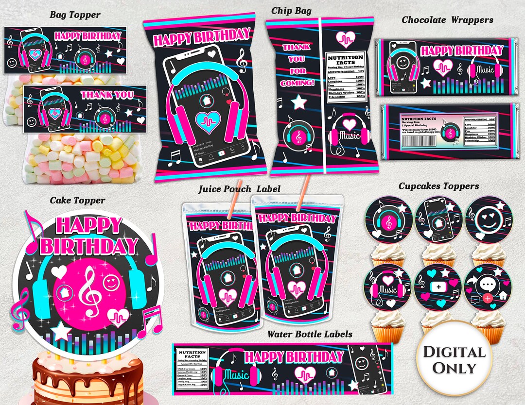 Musical Party Bundle, Musical Party Kit Digital, Musical Birthday Party ...