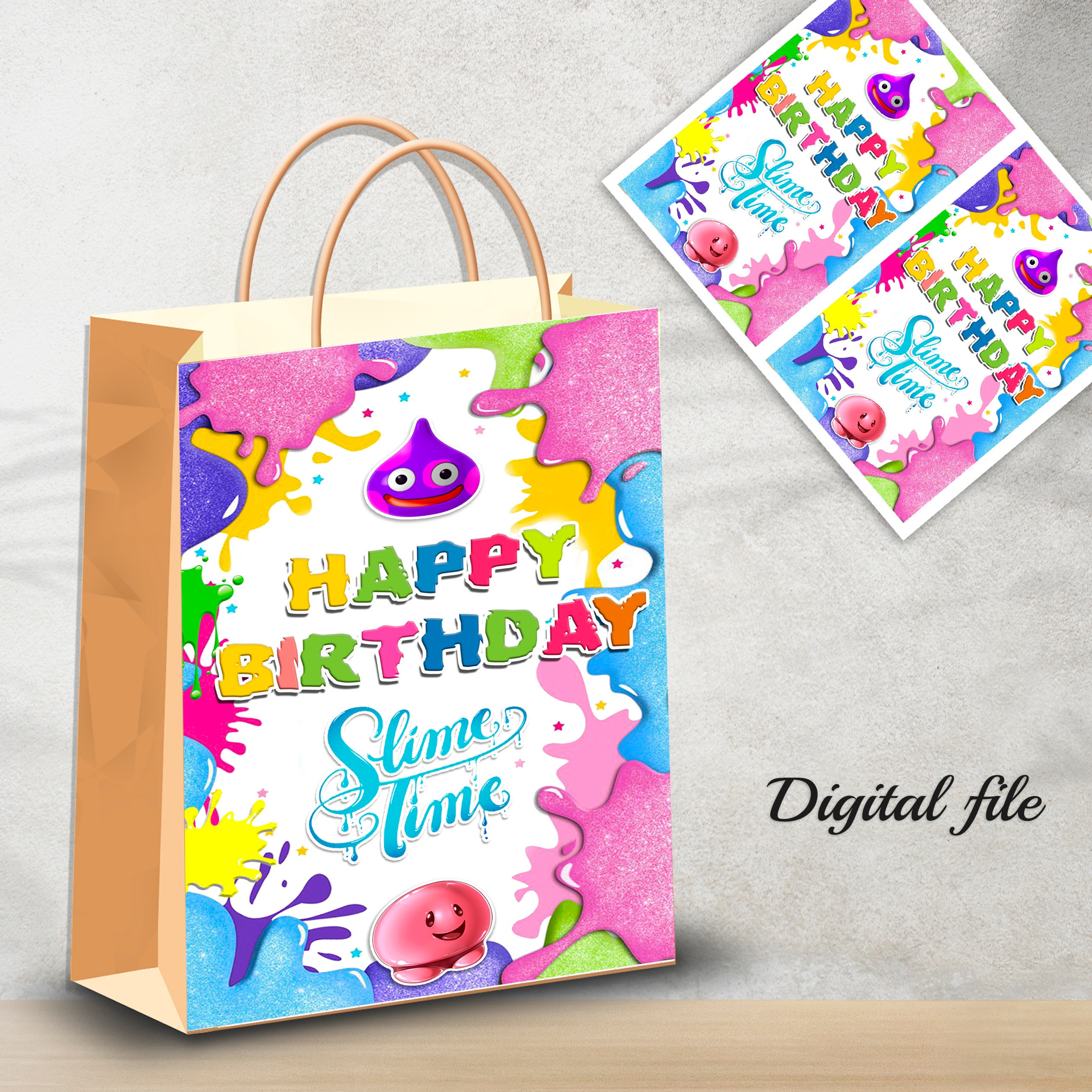 Slime Party Kit Digital, Slime Birthday Party, Slime Party Package ...