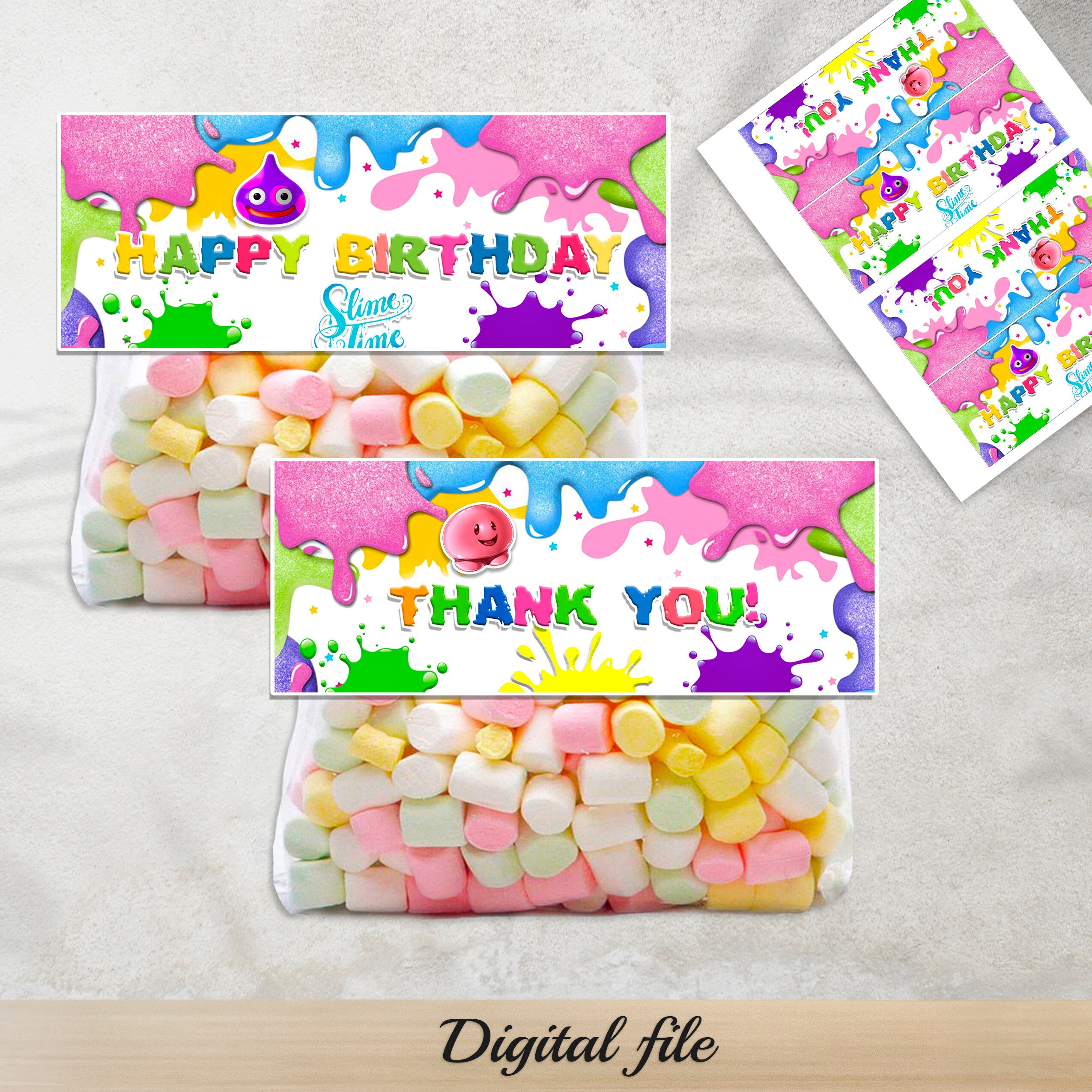 Slime Party Kit Digital, Slime Birthday Party, Slime Party Package ...