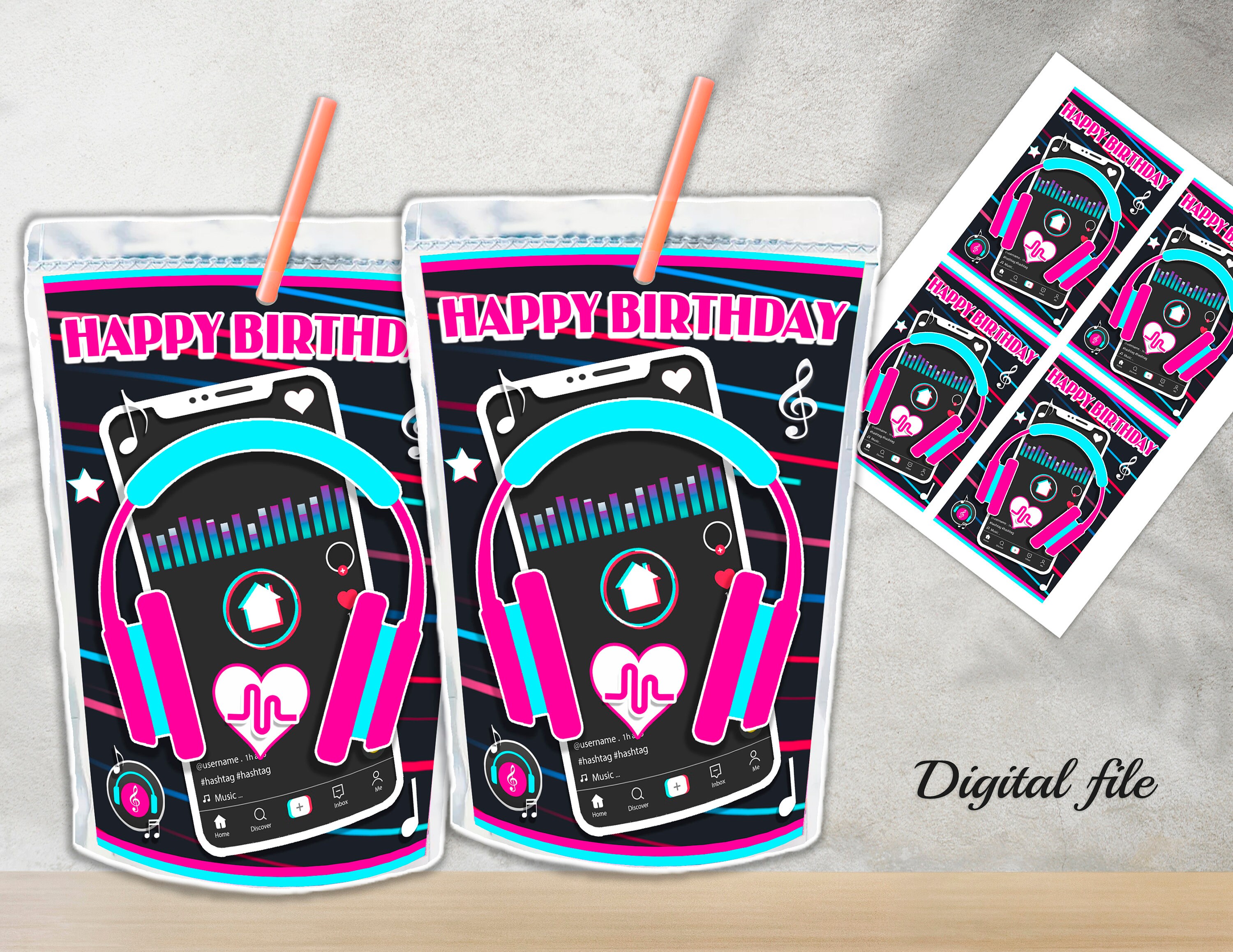 Musical Party Kit Digital, Musical Birthday Party, Musical Favor Bag ...