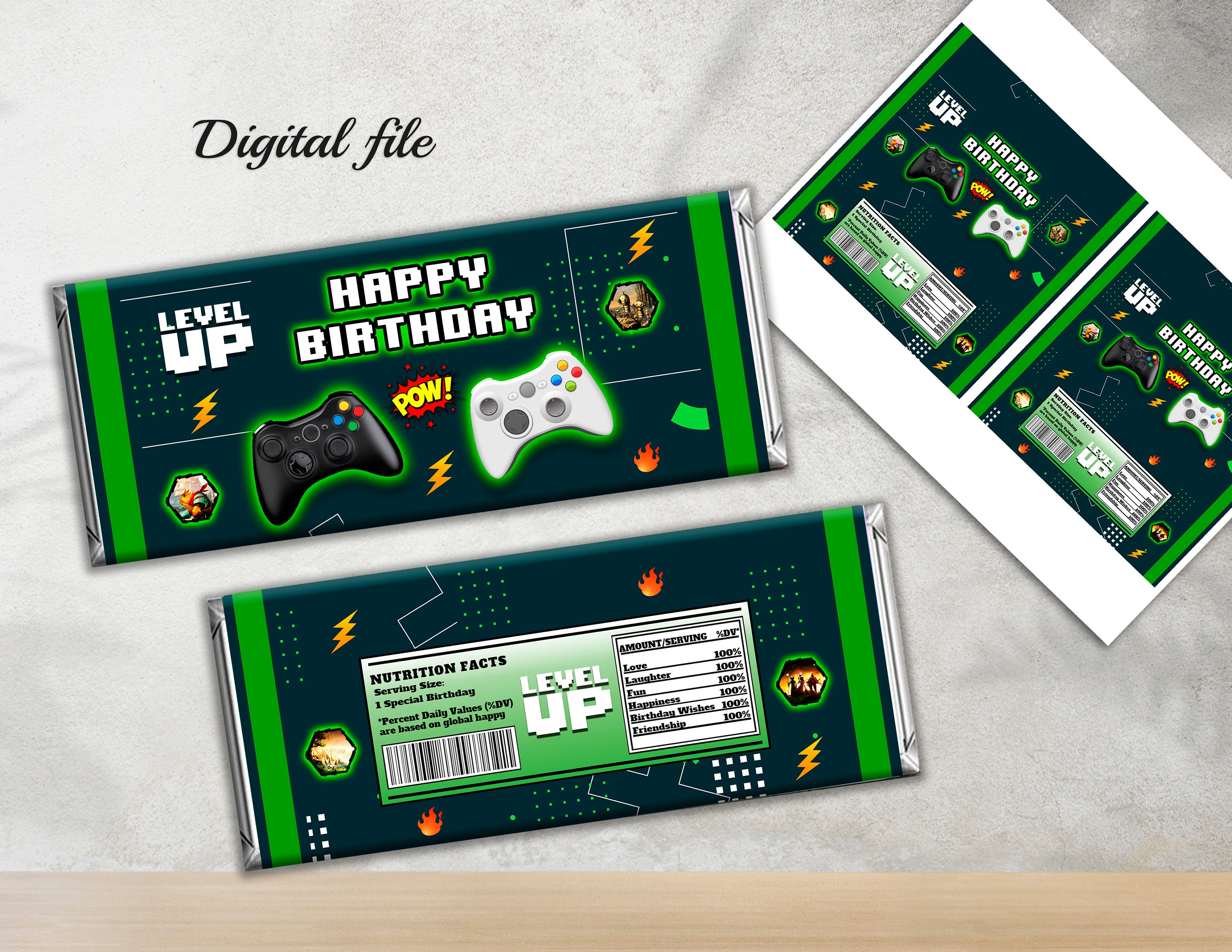 Video Game Bundle Printable, Video Game Party KIT, Video Game Birthday ...
