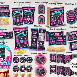 Musical Party Kit Digital, Musical Birthday Party, Musical Favor Bag ...