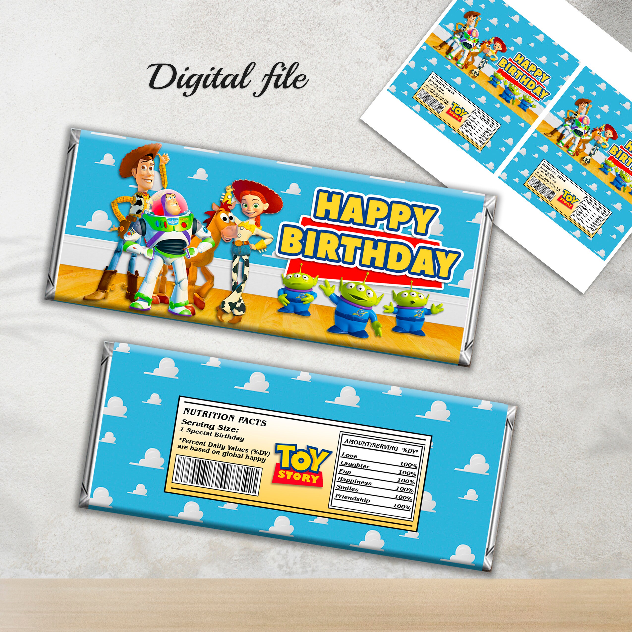 Toy Story Candy Wrapper, Toy Story Birthday, Toy Story Party, Toy Story ...