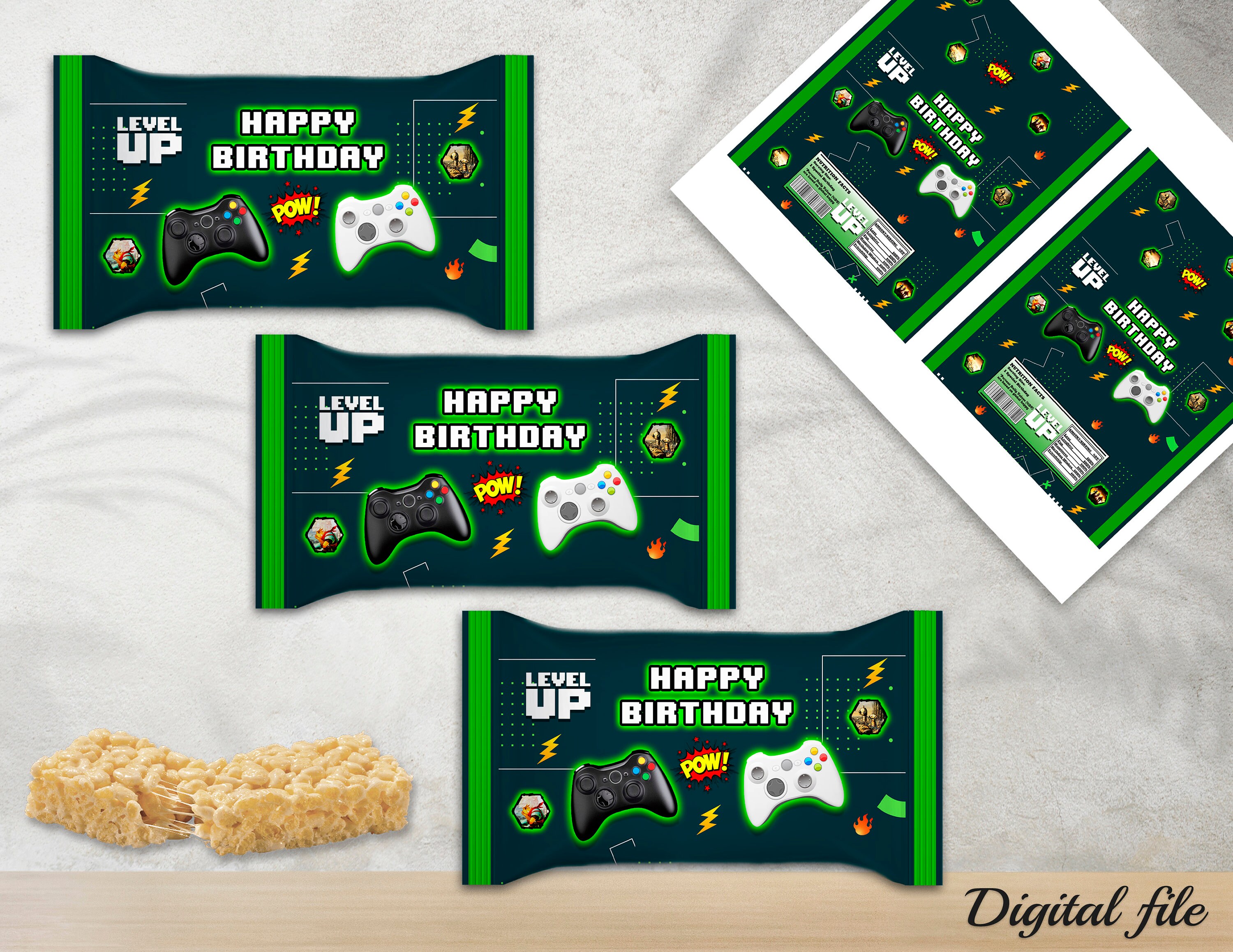 Video Game Bundle Printable, Video Game Party KIT, Video Game Birthday ...