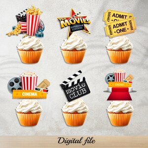 Movie Night Party Bundle, Movie Night Party Kit Digital, Movie Night ...