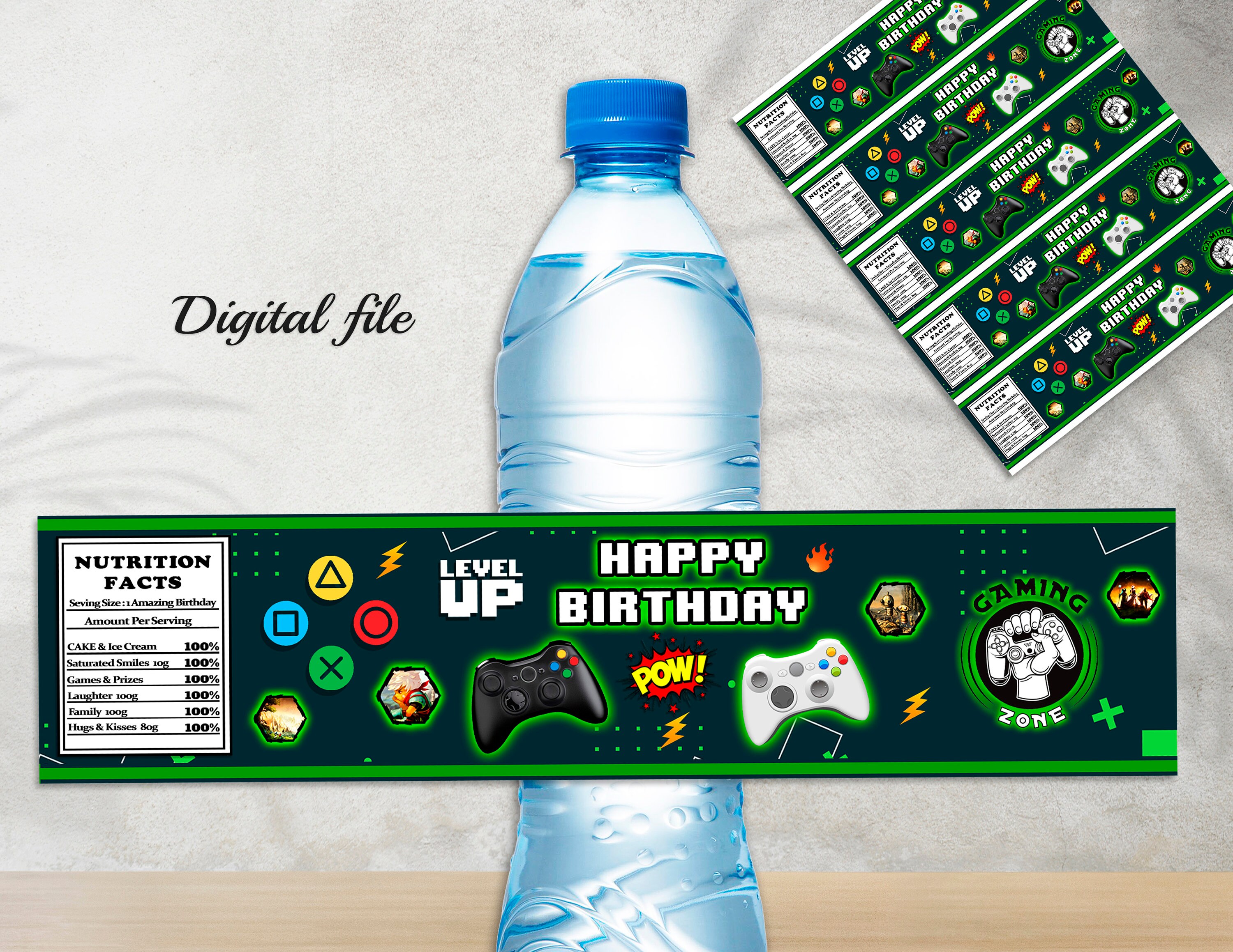 Video Game Bundle Printable, Video Game Party KIT, Video Game Birthday ...