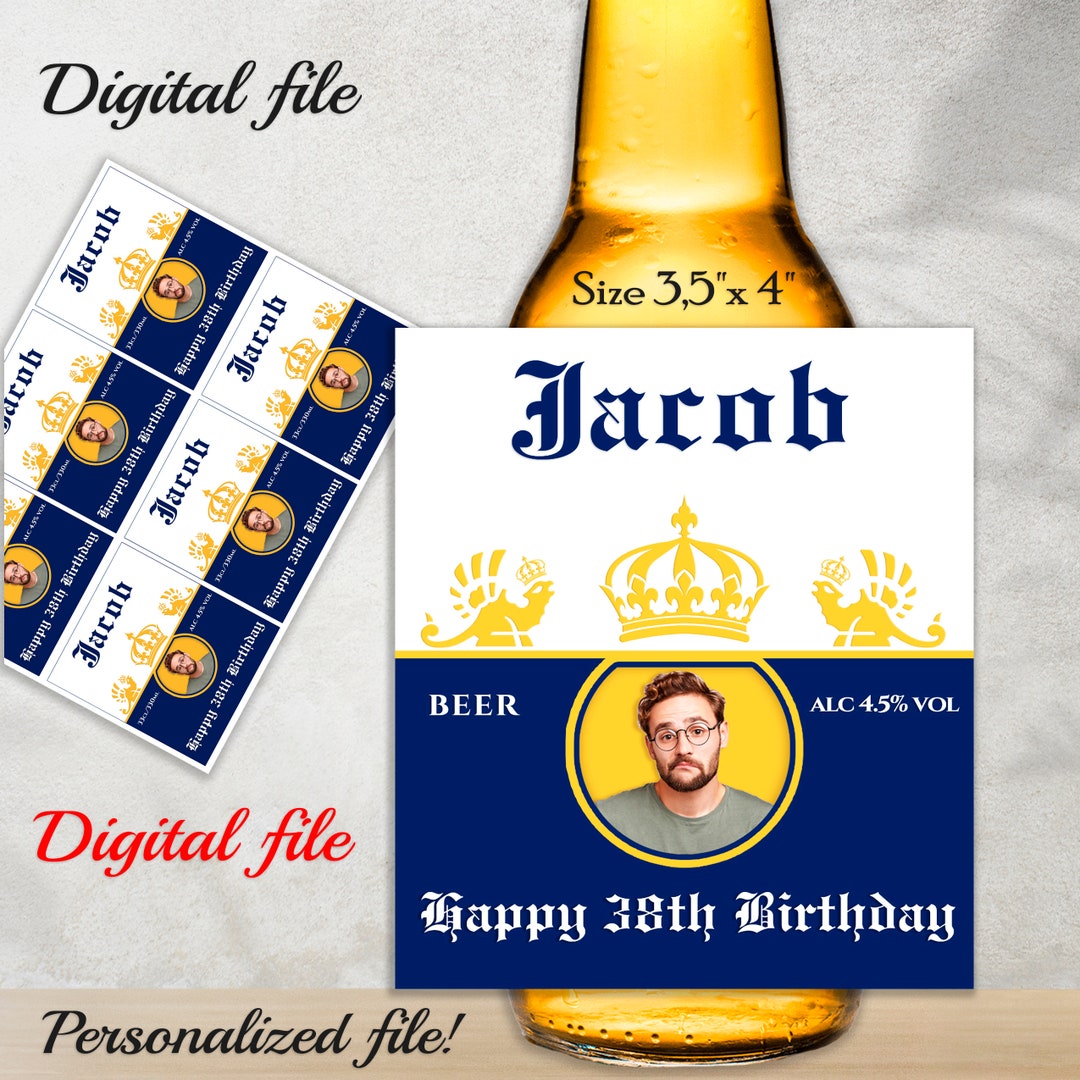 Personalized Beer Label Digital File, Bachelor Labels, Custom Beer ...
