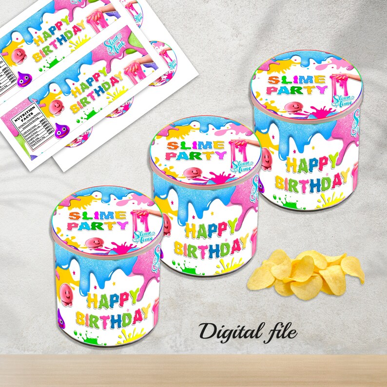 Slime Party Kit Digital, Slime Birthday Party, Slime Party Package ...