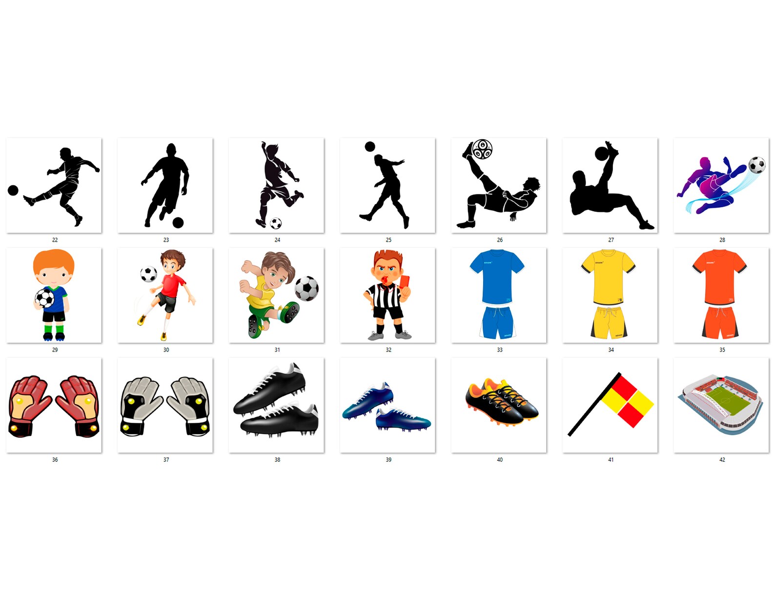 Soccer Clipart, Soccer Cute Clipart, Soccer Clipart Set, Soccer PNG ...