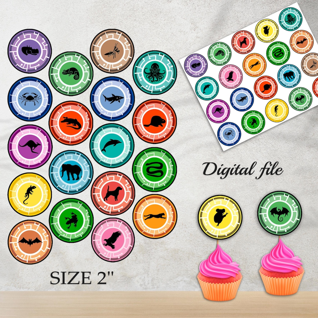 Wild Kratts Toppers, Wild Kratts Party Cupcakes Topper, Animal ...