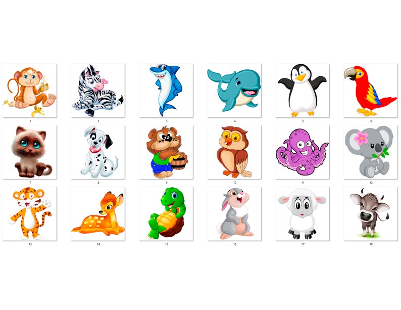 55 Animals Clipart, Animals Clipart, Cute Animal Clipart, Animals ...