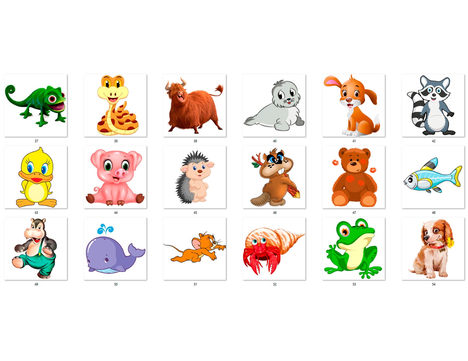 55 Animals Clipart, Animals Clipart, Cute Animal Clipart, Animals ...