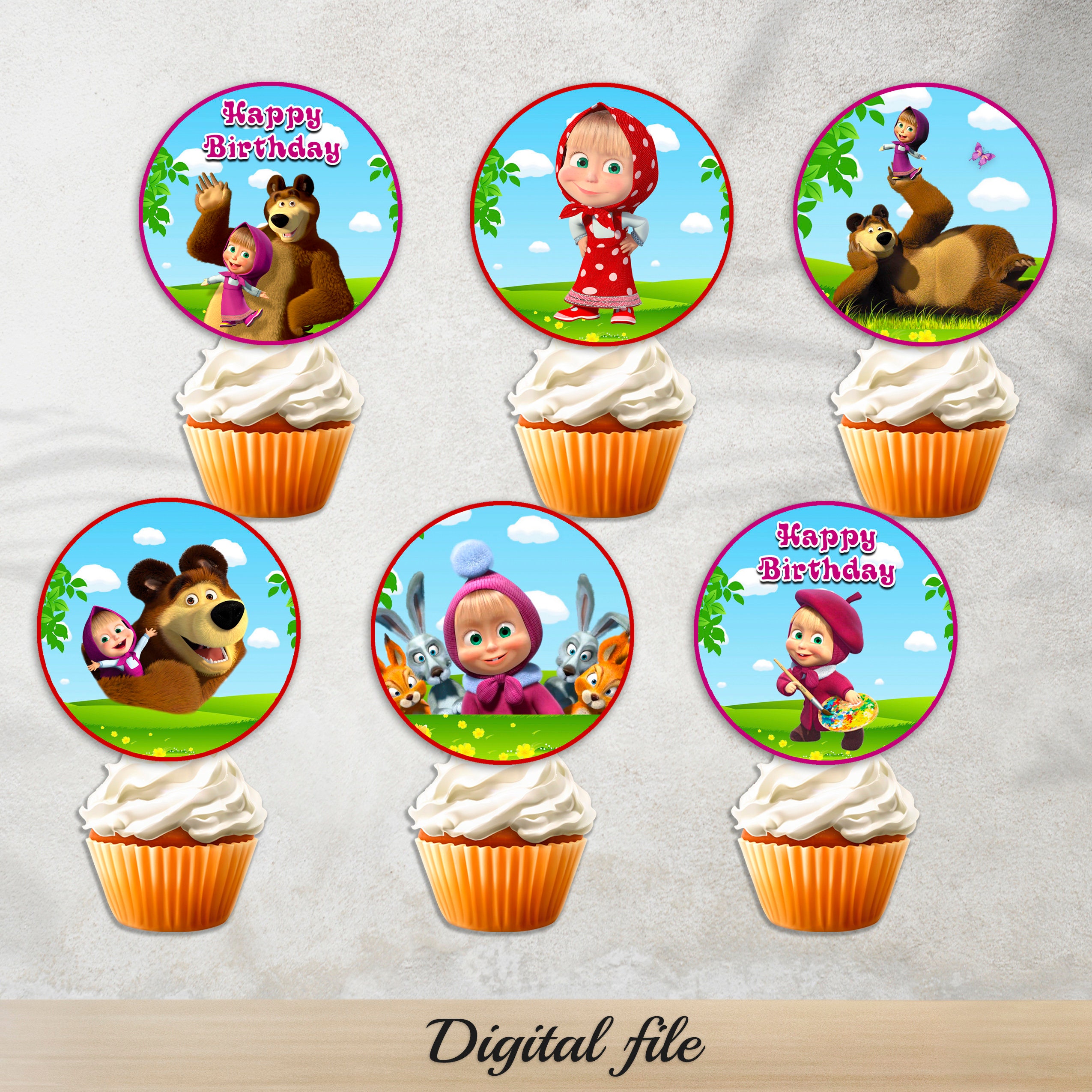 Masha and the Bear Party Bundle, Masha and the Bear Birthday Party ...
