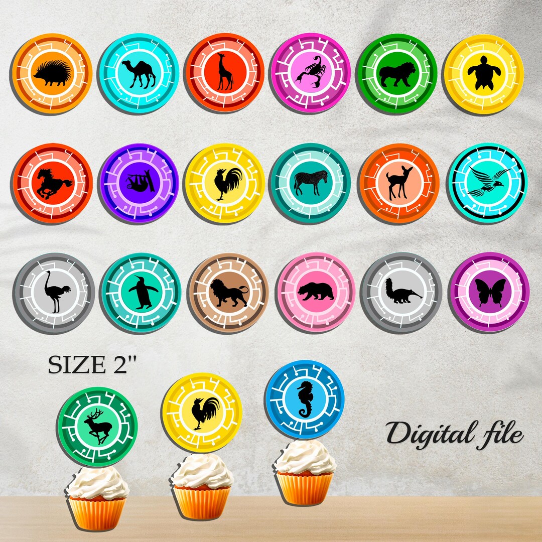 Wild Kratts Cupcakes Toppers, Animal Adventure Discs, Wild Kratts Party ...