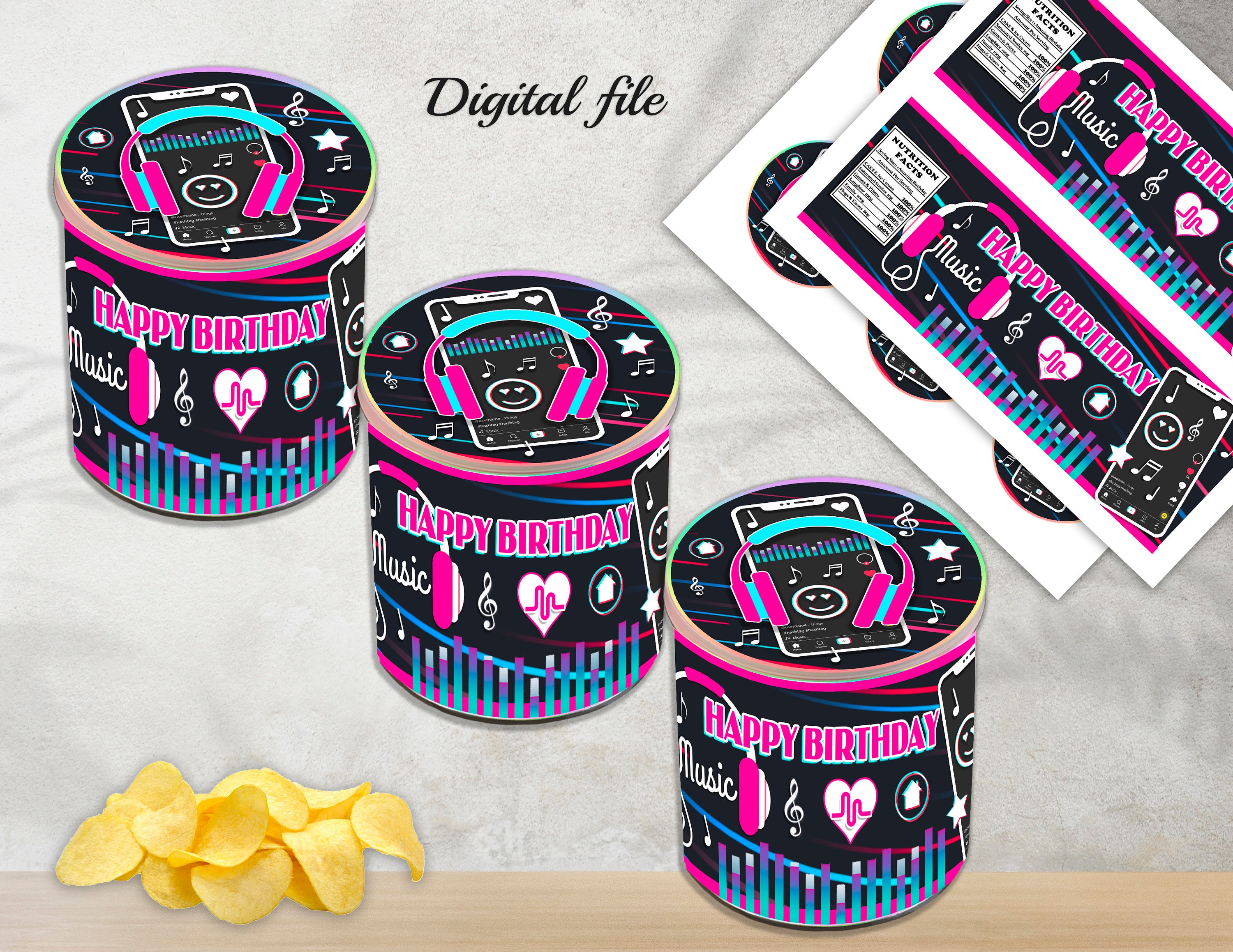Musical Party Kit Digital, Musical Birthday Party, Musical Favor Bag ...