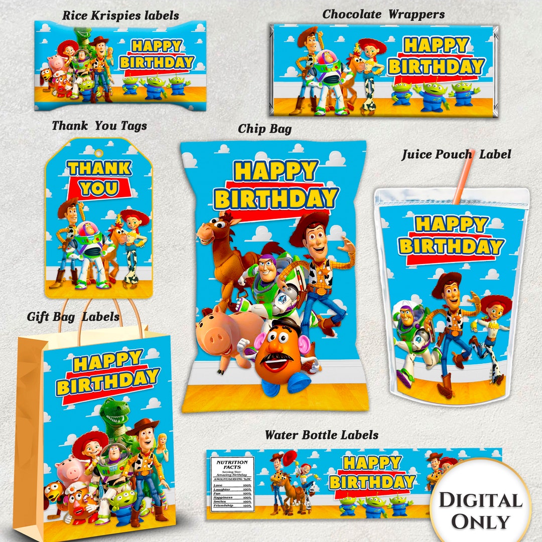 Toy Story Party Bundle, Toy Story Party Pack, Toy Story Party Set, Chip ...