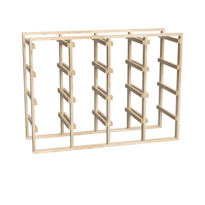 16-unit DIY Garage Storage Rack Plans: 27-gallon Tote Storage Shelf ...