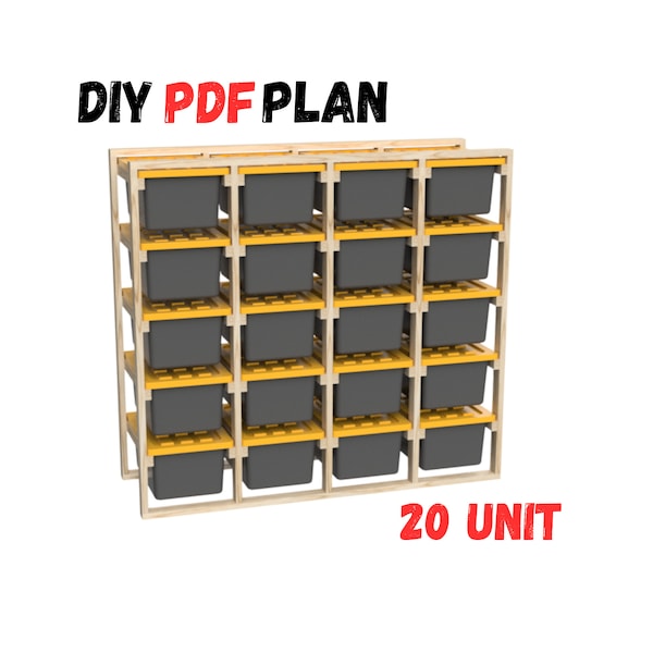 Plastic Tote Rack - Etsy