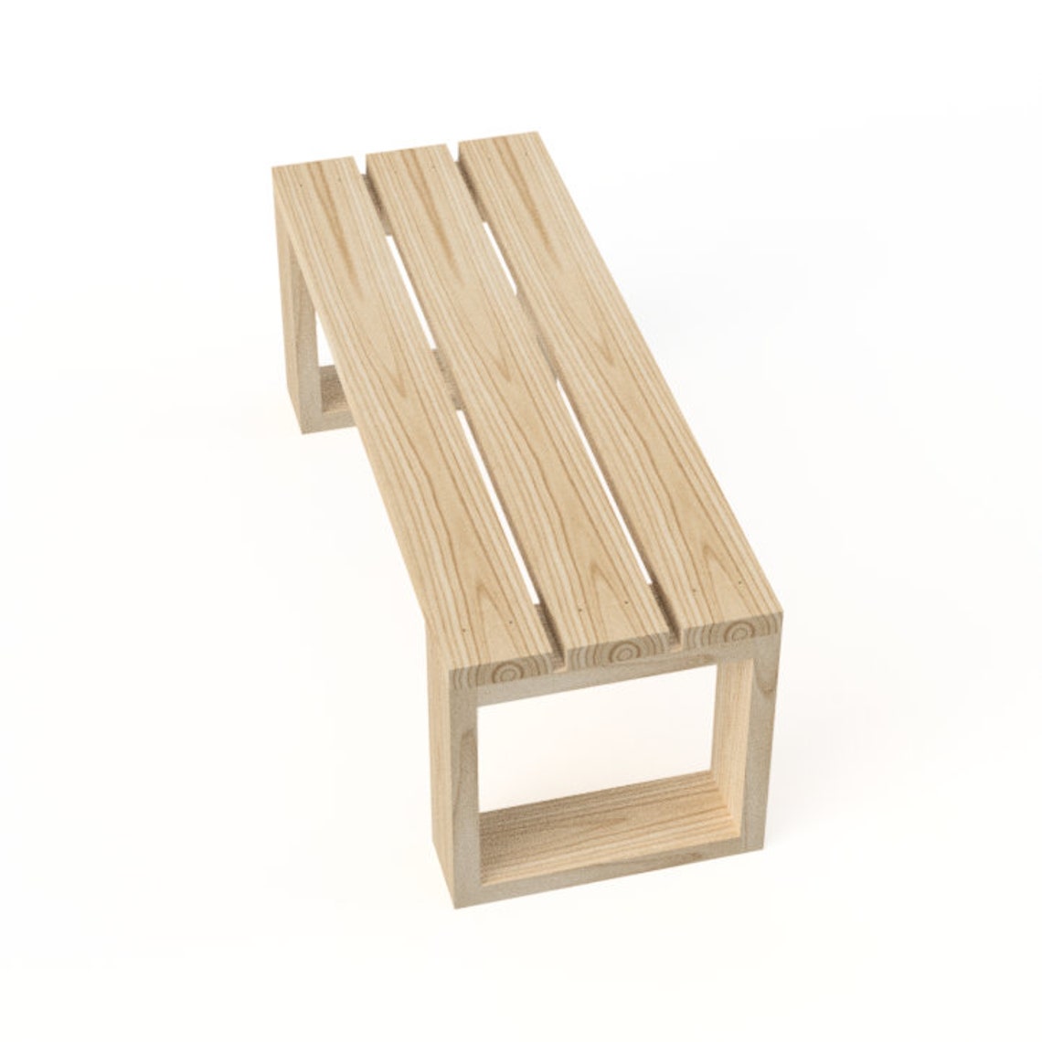 DIY Patio Bench Plans. Outdoor Bench Plan, Pool Bench DIY Plans, Beach ...