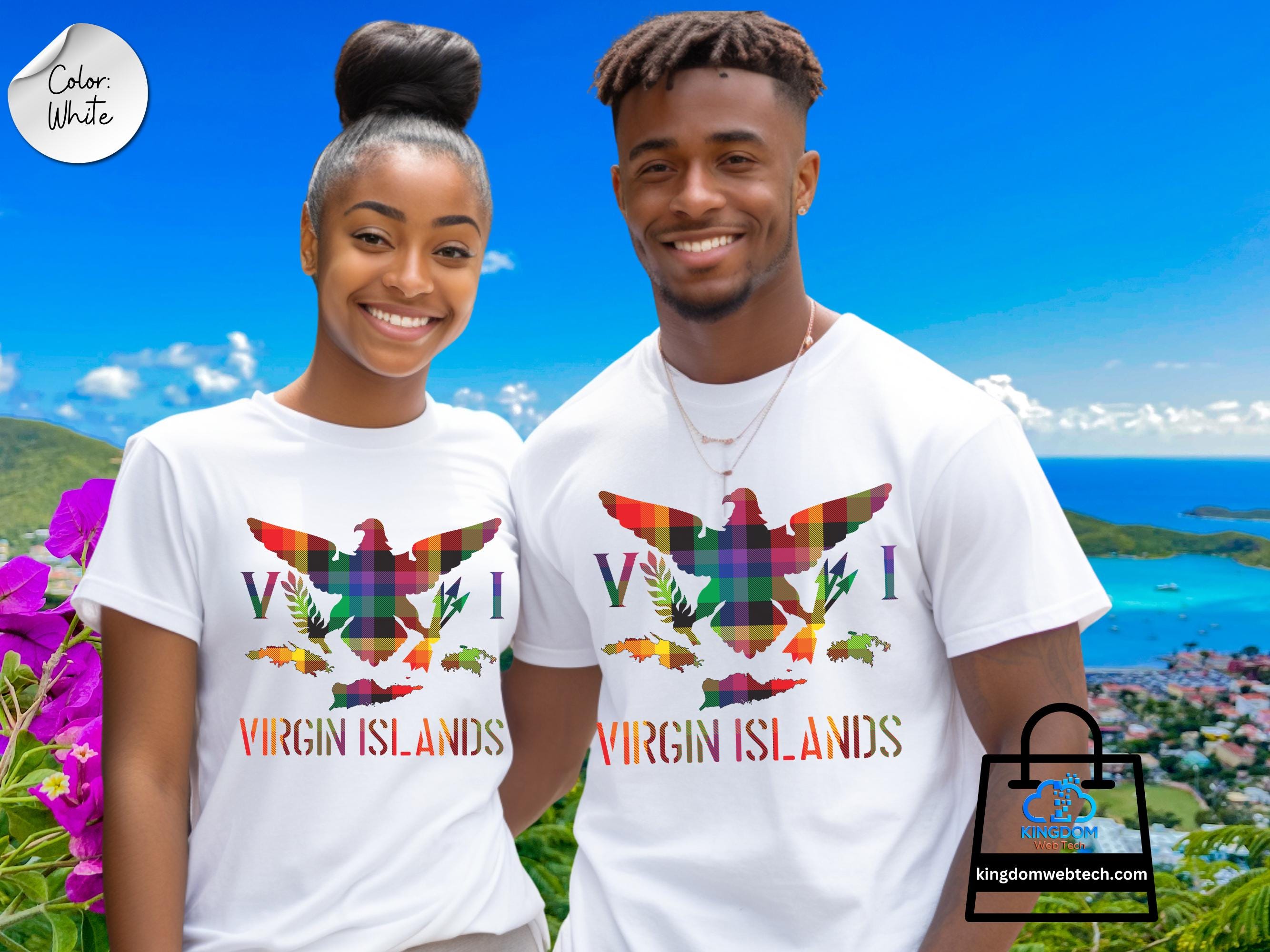 VI Madras Flag T-shirt: Virgin Islands Souvenir Tee - Etsy