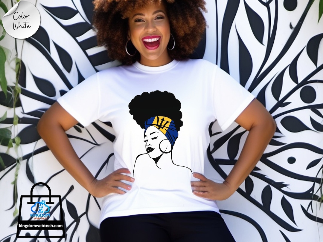 Barbados Flag Tee: Bajan Heritage Head Scarf T-shirt - Etsy