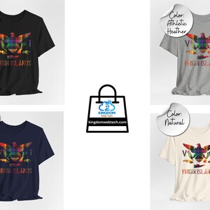 VI Madras Flag T-shirt: Virgin Islands Souvenir Tee - Etsy