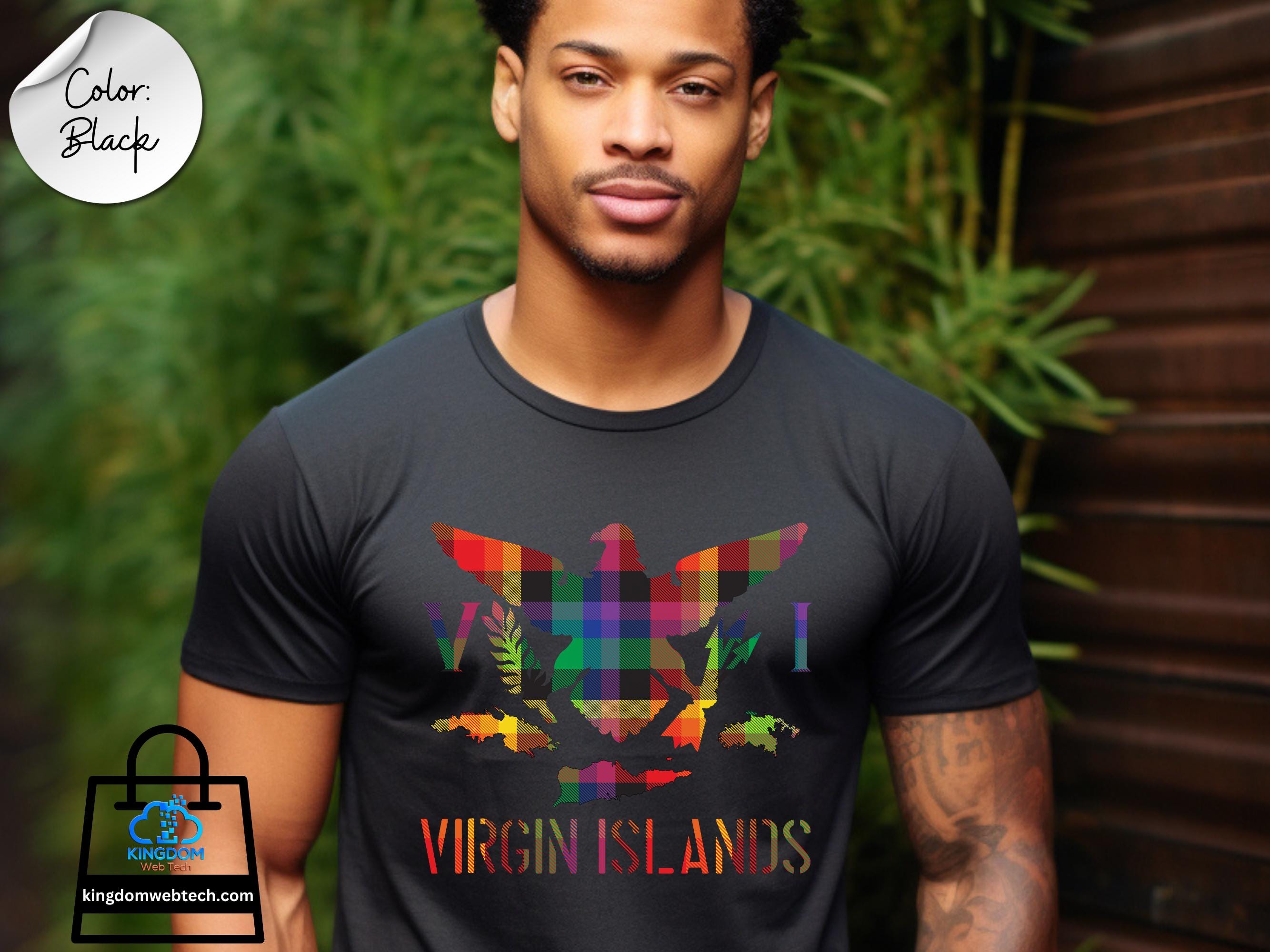 VI Madras Flag T-shirt: Virgin Islands Souvenir Tee - Etsy