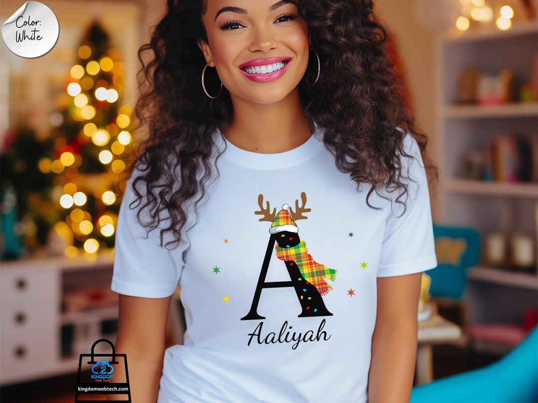 Caribbean Madras Christmas T-shirt, Family Matching Christmas T-shirt ...