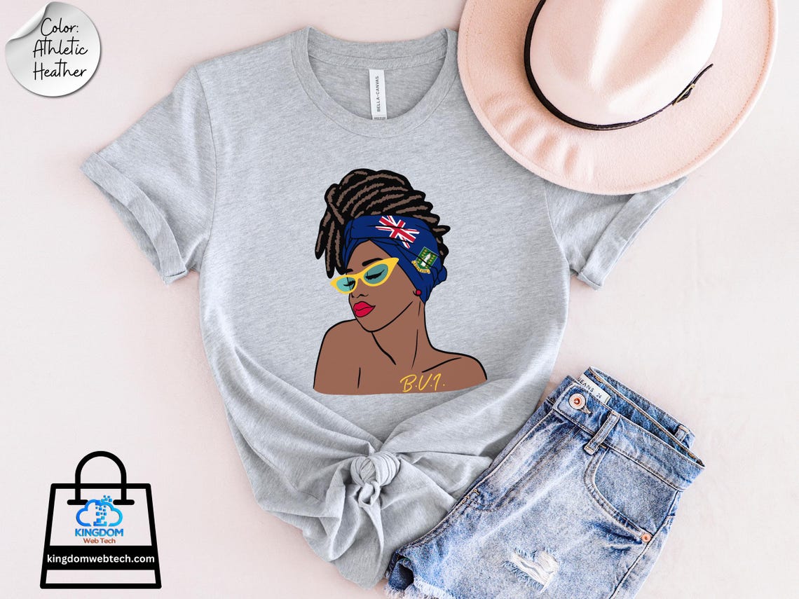 BVI Flag T-shirt: British Virgin Islands Souvenir Tee - Etsy
