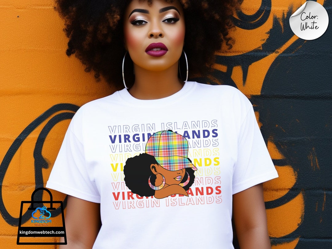 Virgin Islands Madras Baseball Cap T-shirt: USVI Carnival Tee - Etsy