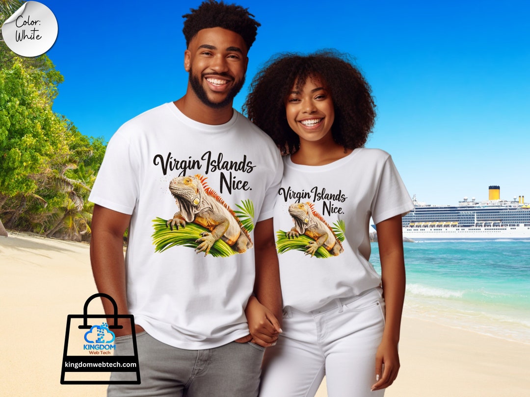 Virgin Islands Iguana T-shirt: USVI Souvenir Tee - Etsy