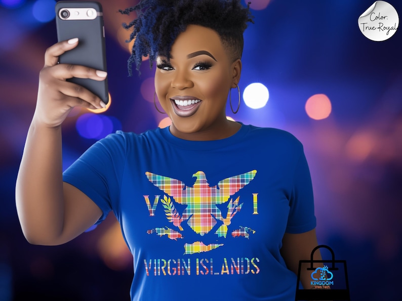 Virgin Islands Madras Flag T-shirt: USVI Souvenir Tee - Etsy