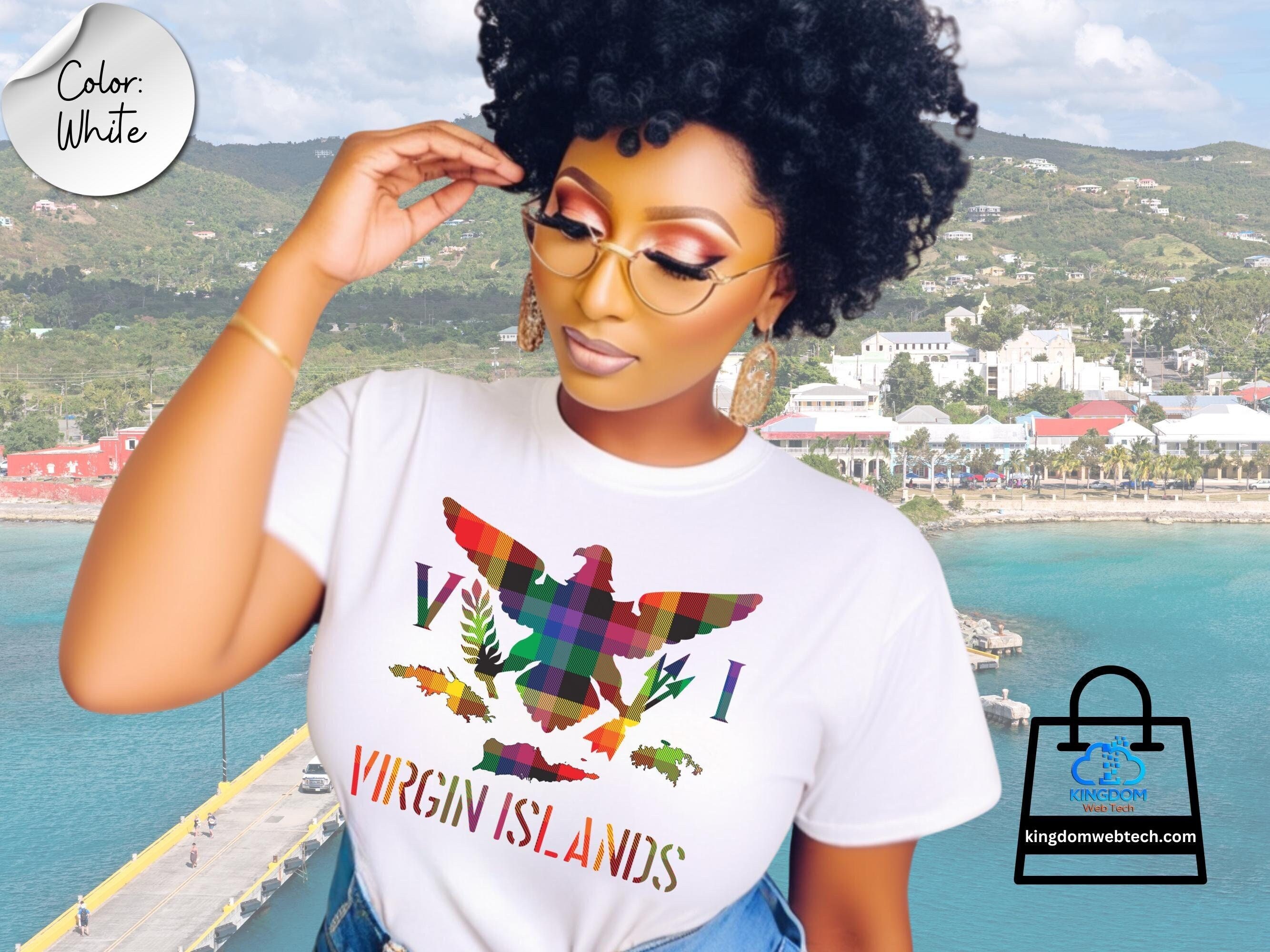 VI Madras Flag T-shirt: Virgin Islands Souvenir Tee - Etsy