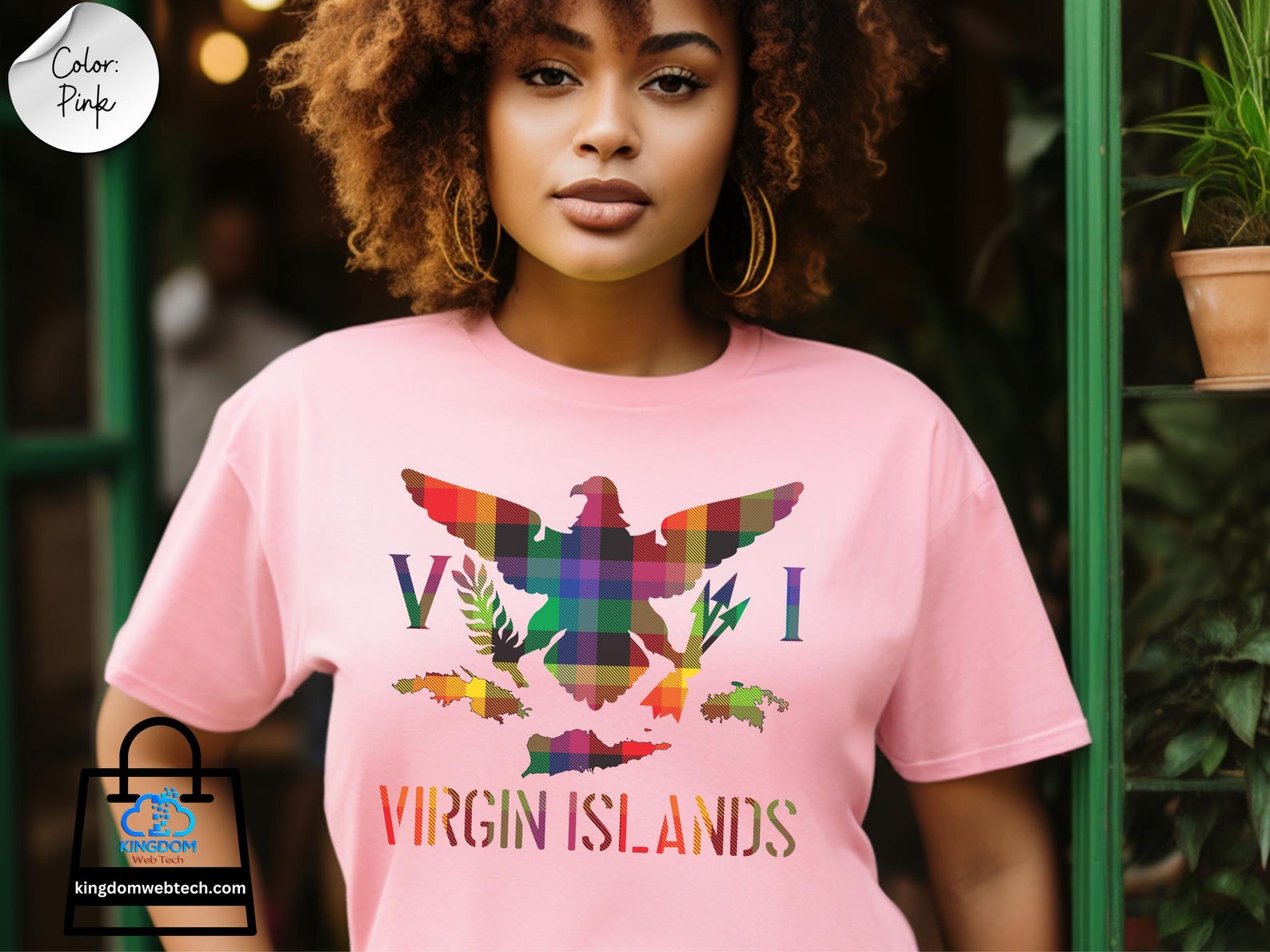 VI Madras Flag T-shirt: Virgin Islands Souvenir Tee - Etsy