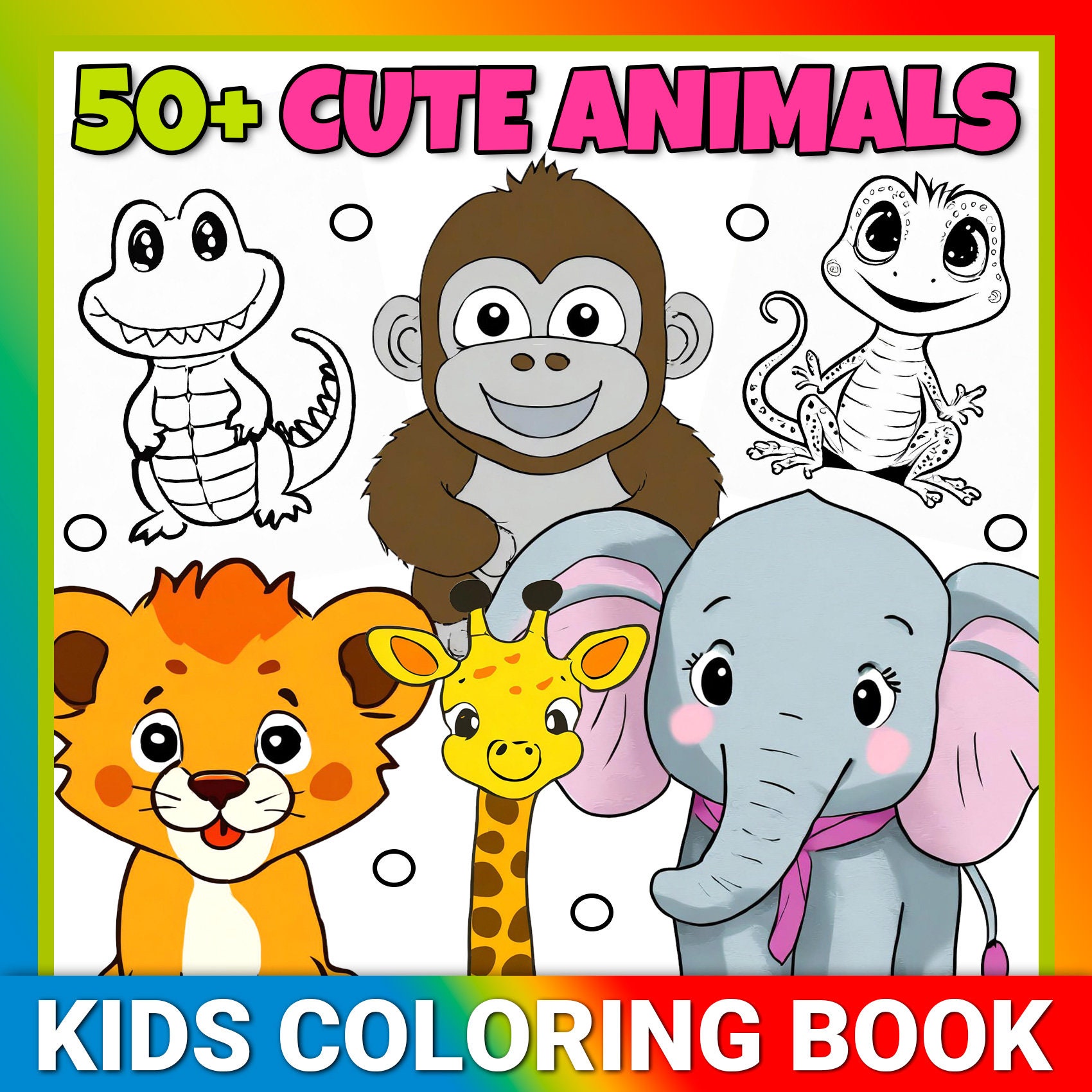 50 Simple Coloring Pages for Kids, Toddlers, Preschoolers Toddlers ...