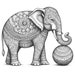 50 Printable Coloring Pages Mandala Elephants, Mindful, Calming ...