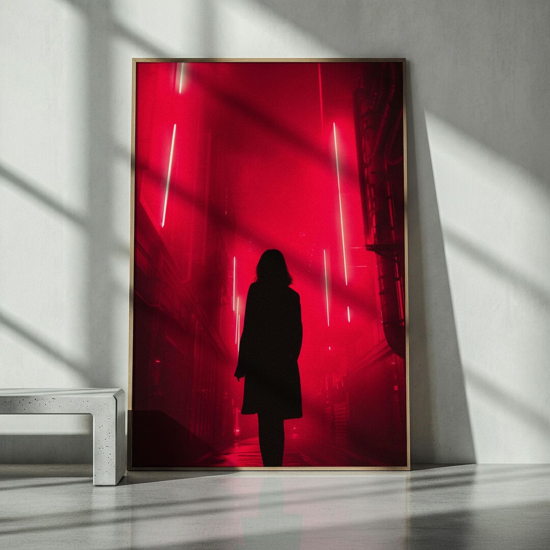 Futuristic Red Neon Blade Runner 2049 Cityscape - Instant Download ...