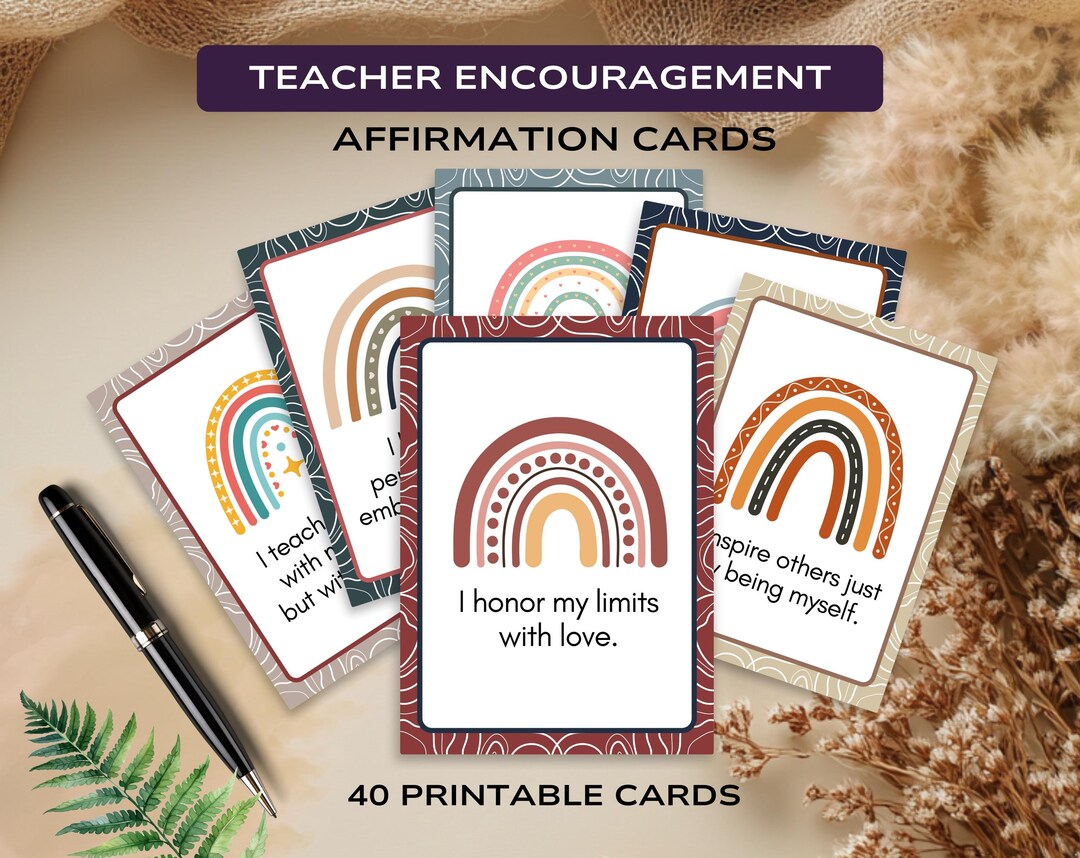 Empowered Educator – Printable Affirmation Cards for Teacher ...