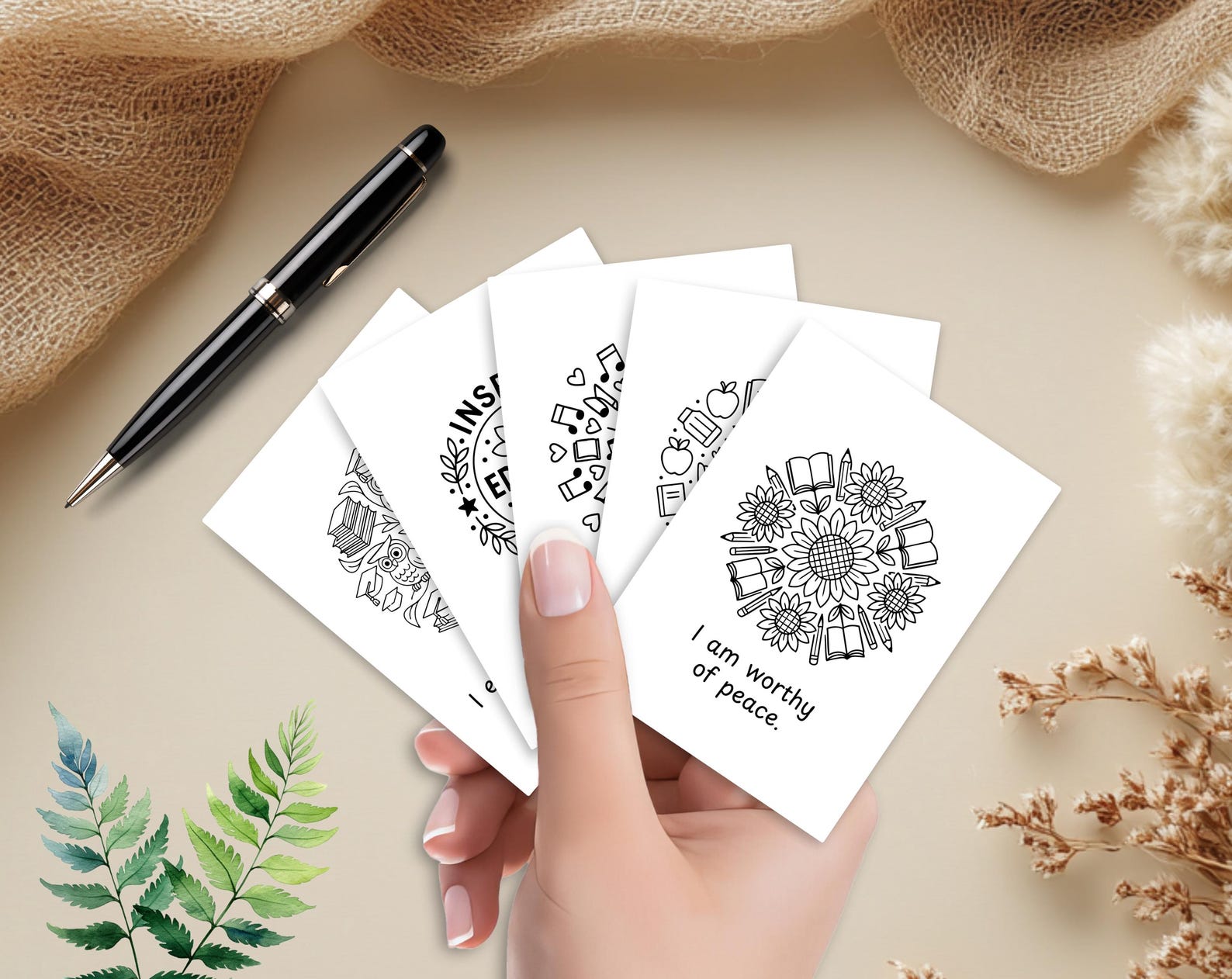 Teacher Affirmation Cards: Self-care & Wellness - Printable Positive ...