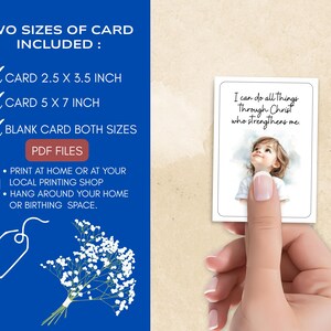 Christian Affirmation Cards for Kids: Watercolor Scripture Quotes ...