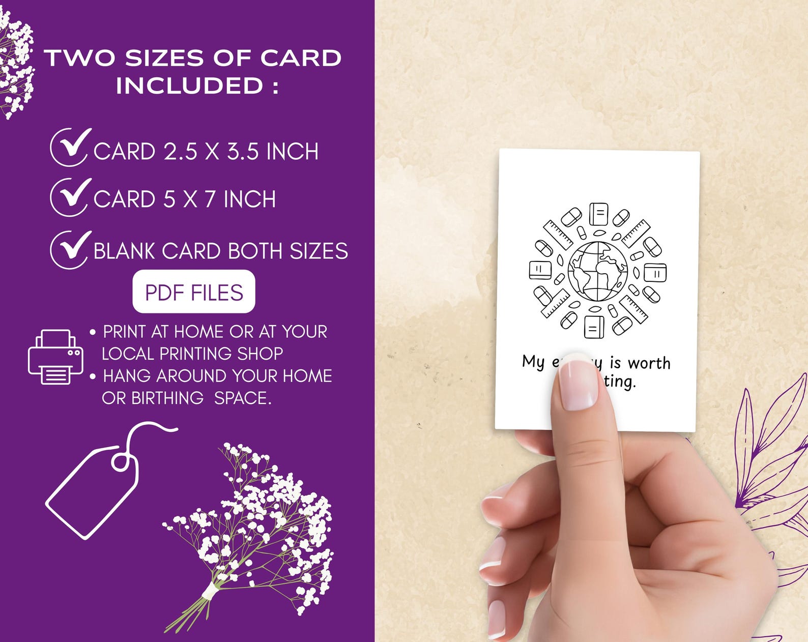 Teacher Affirmation Cards: Self-care & Wellness - Printable Positive ...
