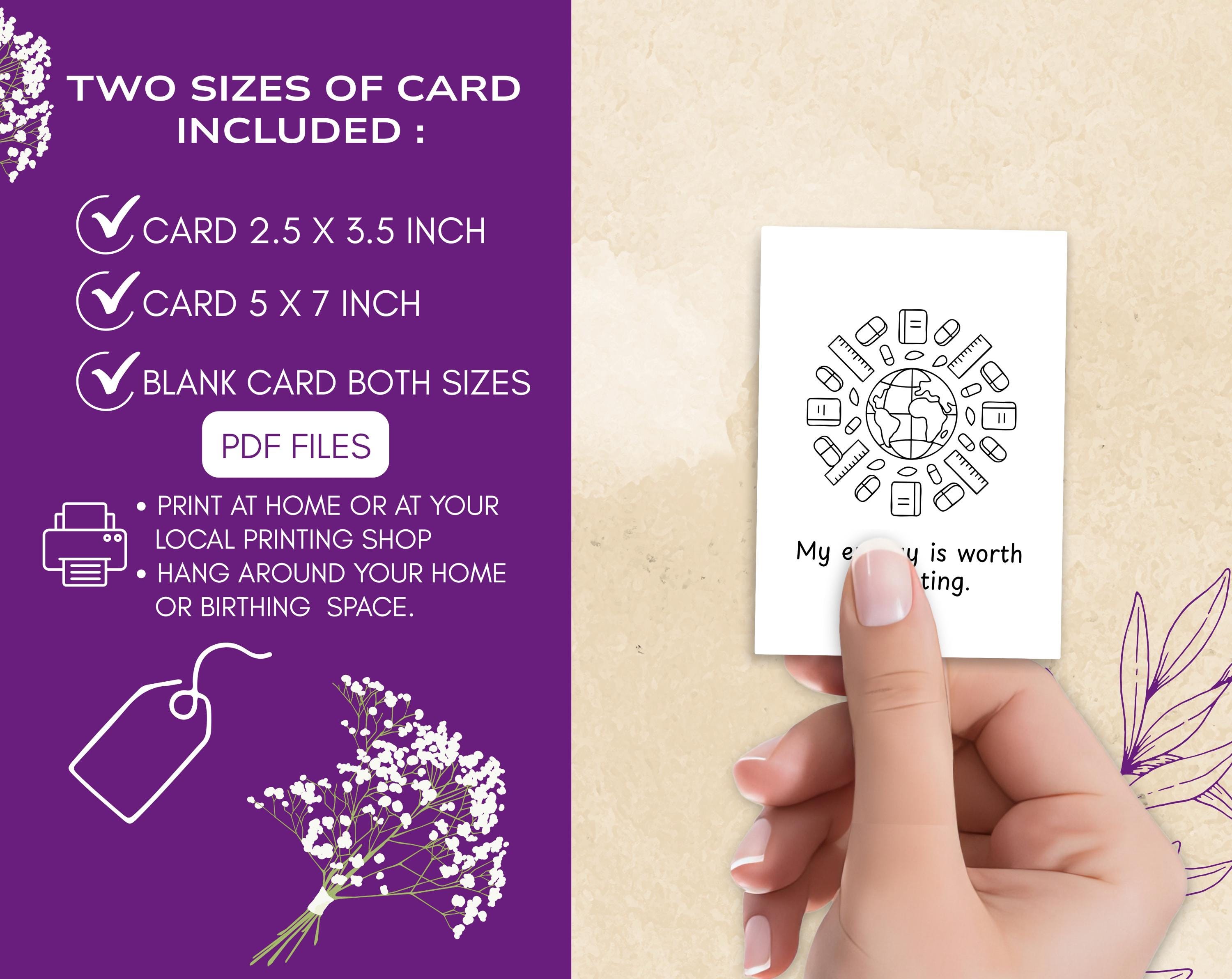 Teacher Affirmation Cards: Self-care & Wellness - Printable Positive ...