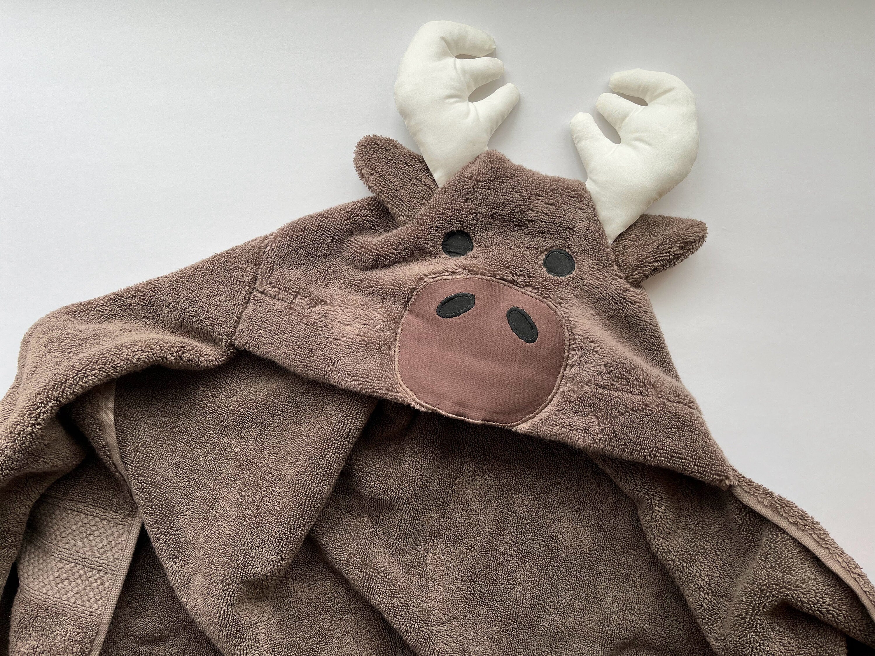 Moose Hooded Towel Sewing Pattern: DIY Beginner Guide (PDF Download) - Etsy