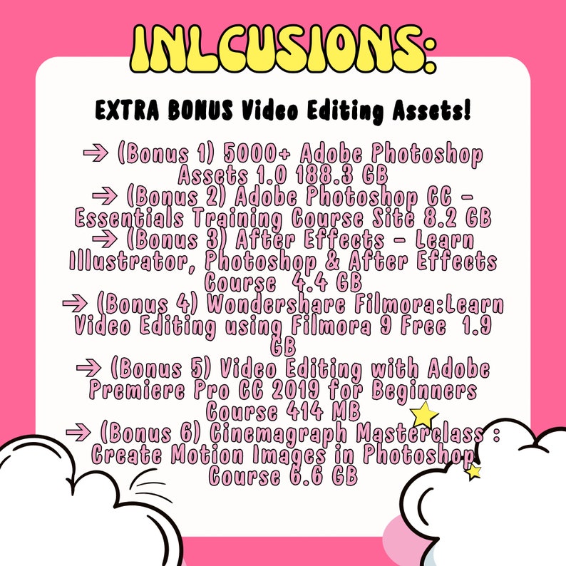 All in One Video Editing Asset | Preset , Photoshop , Illustrator ...